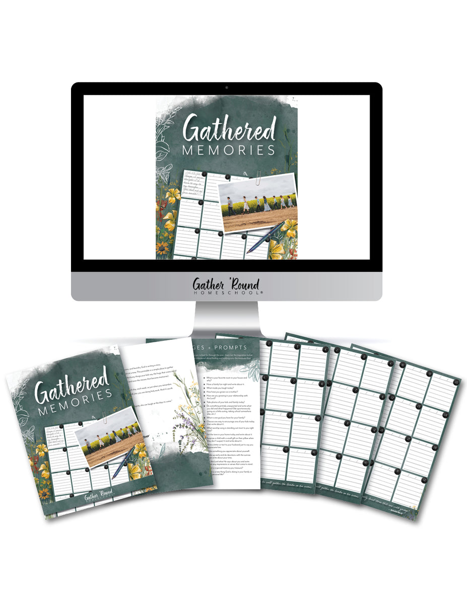 Gathered Memories: A Daily Reflection Journal for Busy Moms – Gather 'Round Homeschool USA