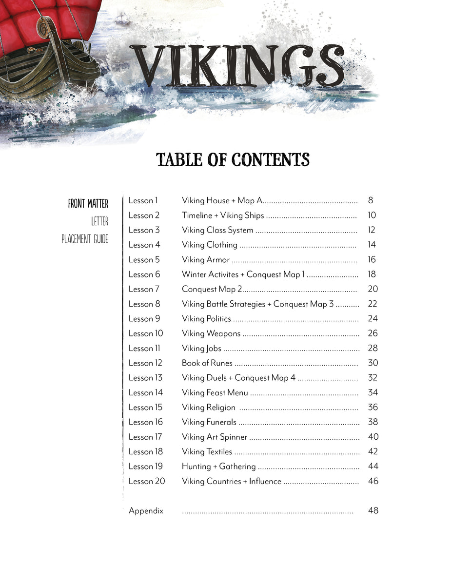 Vikings Lapbook – Gather 'Round Homeschool USA
