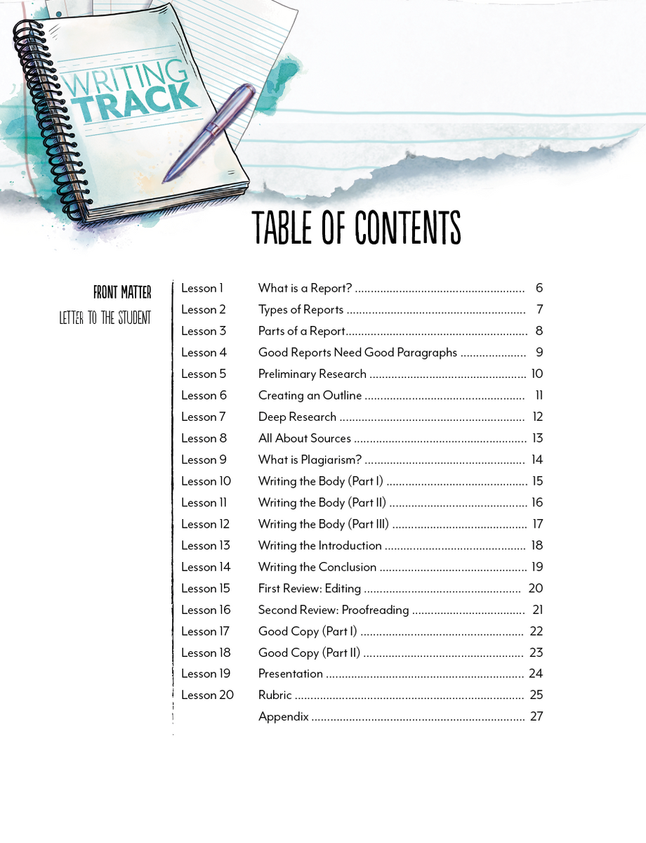 Report Writing Track – Gather 'Round Homeschool USA