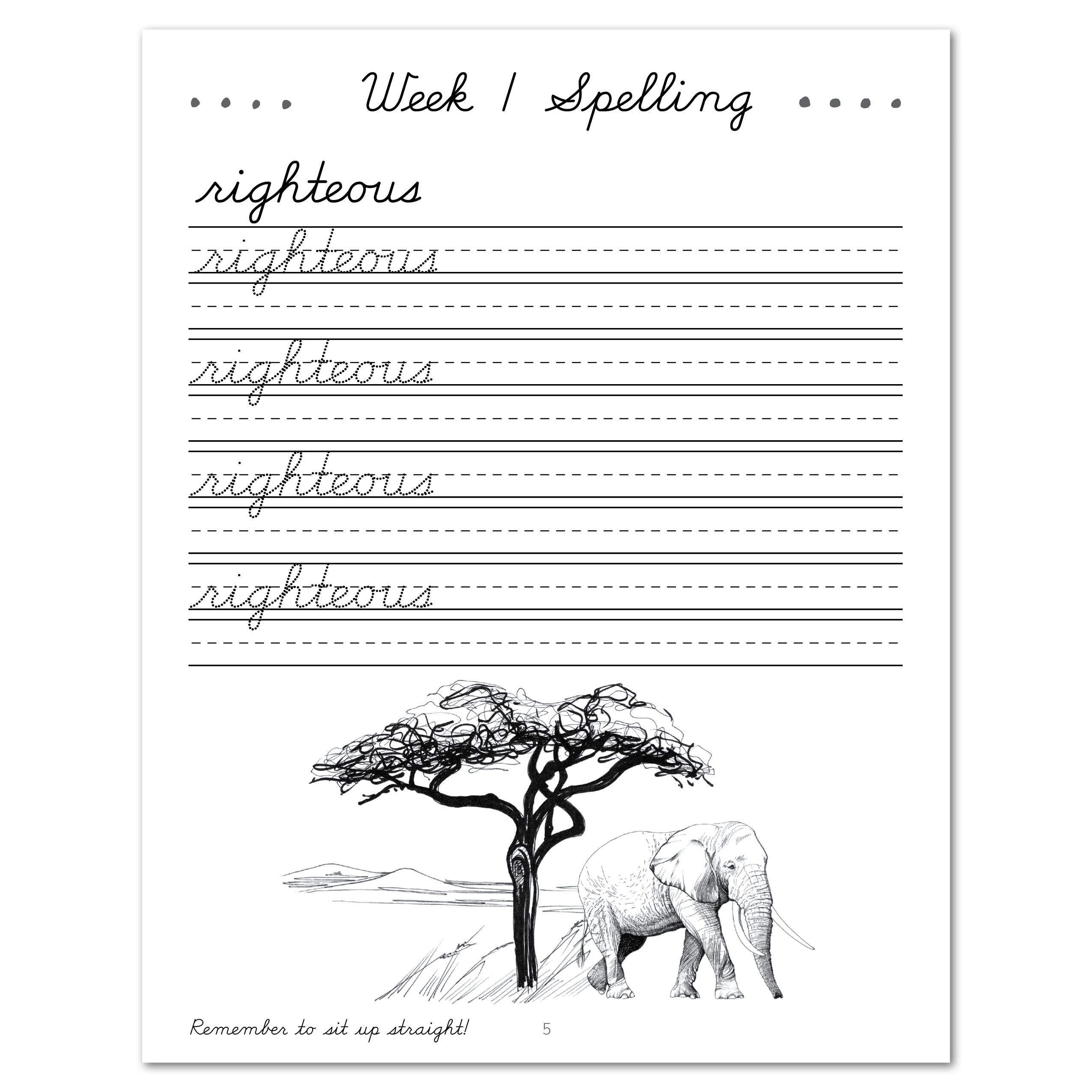 Africa Cursive Writing Book (Print) – Gather 'Round Homeschool USA