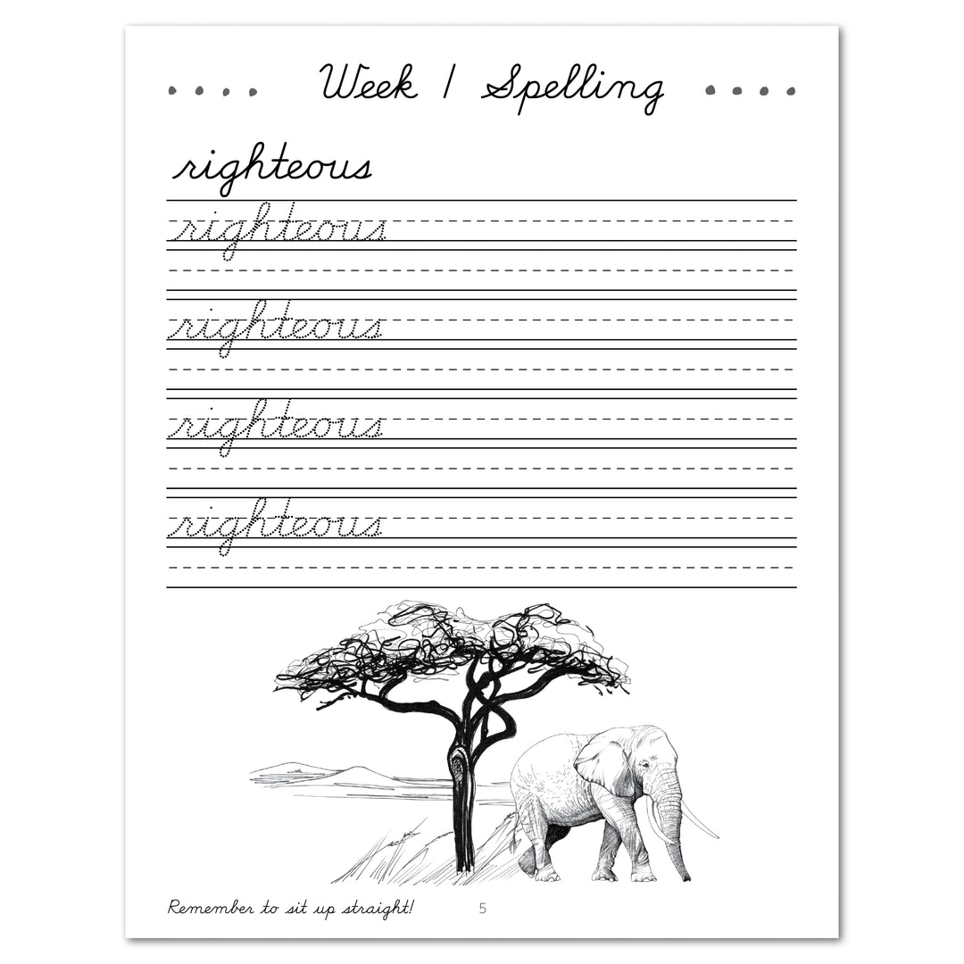 Africa Cursive Writing Book (Print) – Gather 'Round Homeschool USA