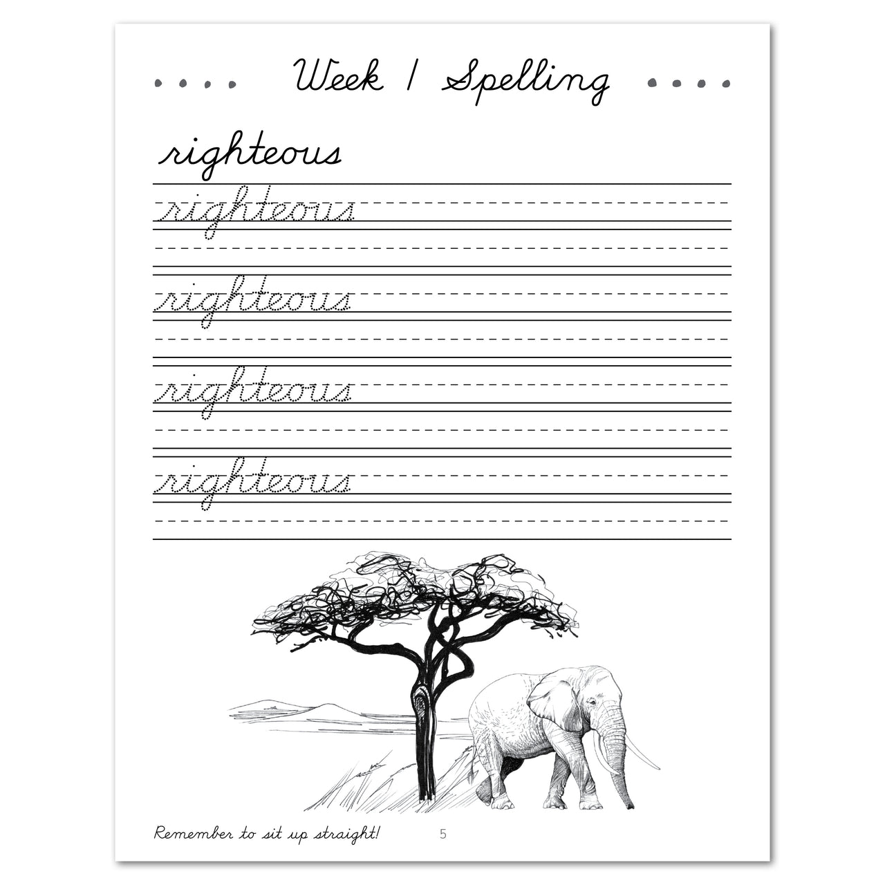 Africa Cursive Writing Book (Print) – Gather 'Round Homeschool USA