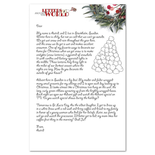 Letters Around The World (Stationary Pack) – Gather 'Round Homeschool USA