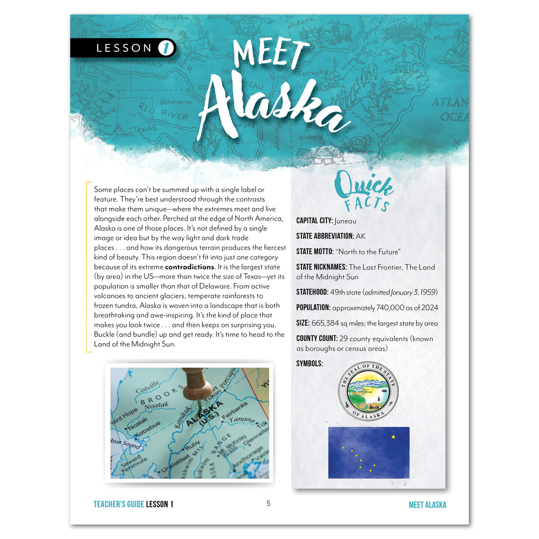 Fifty States: Alaska (Printed Books) – Gather 'Round Homeschool USA
