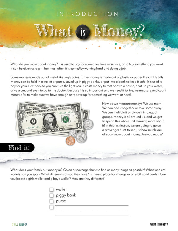 Modular Math: Money Skill Builders – Gather 'Round Homeschool USA