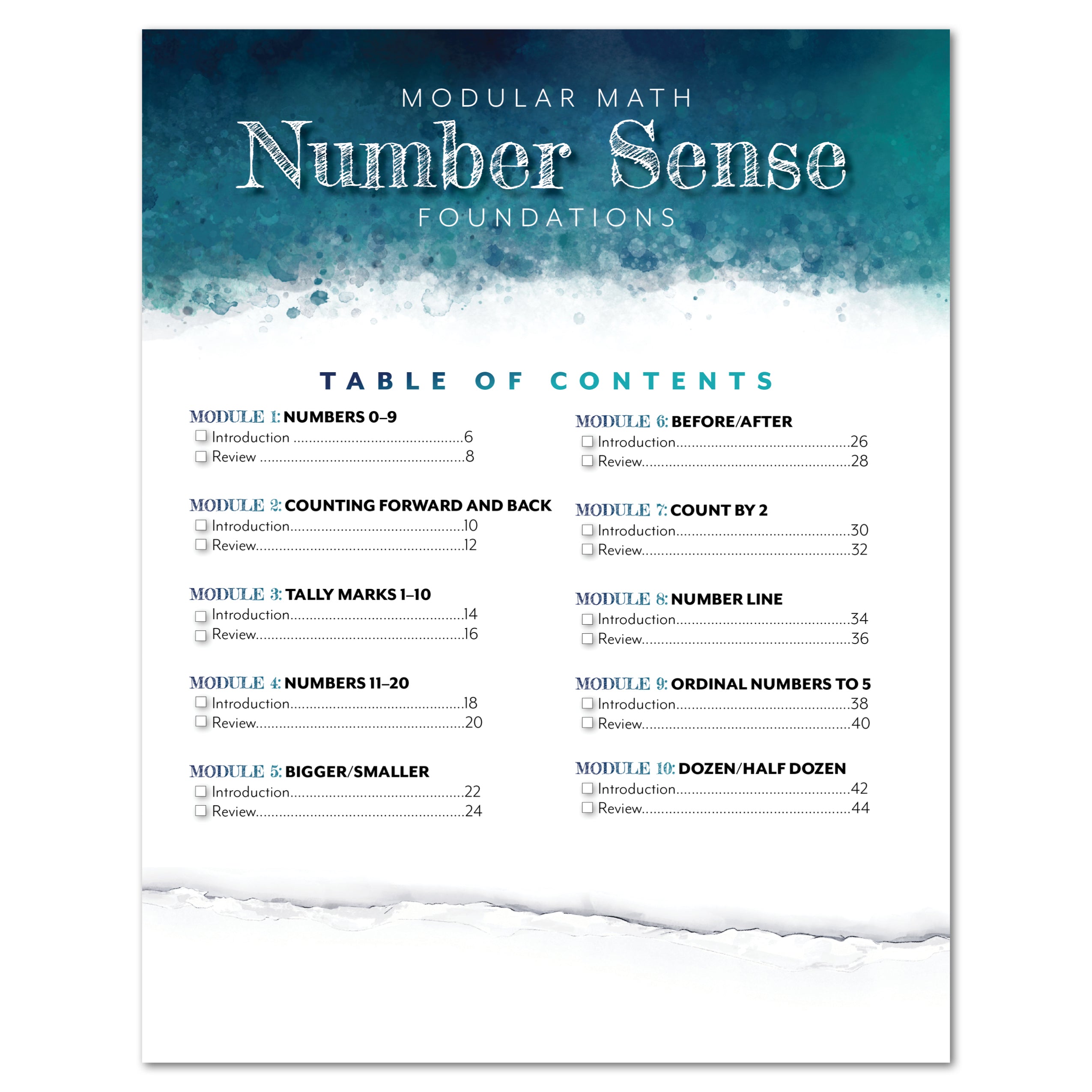 Modular Math: Number Sense (Printed Books) – Gather 'Round Homeschool USA