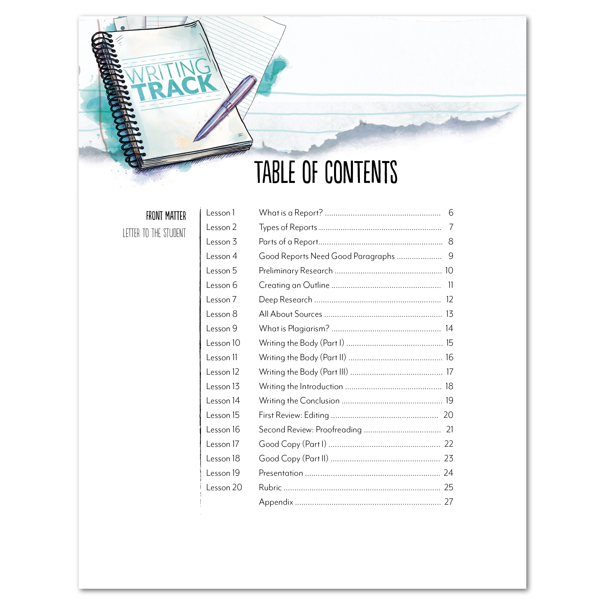 Report Writing Track (Printed Book) – Gather 'Round Homeschool USA