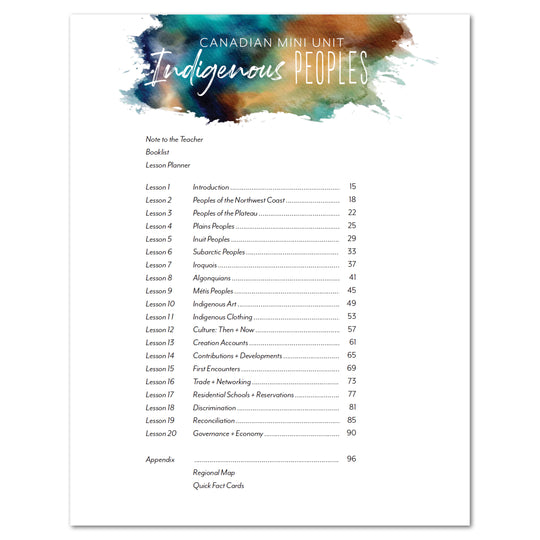 Indigenous Peoples Unit (Printed Books) – Gather 'Round Homeschool USA