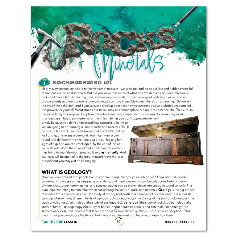 Rocks and Minerals Unit (Digital Bundles) – Gather 'Round Homeschool USA