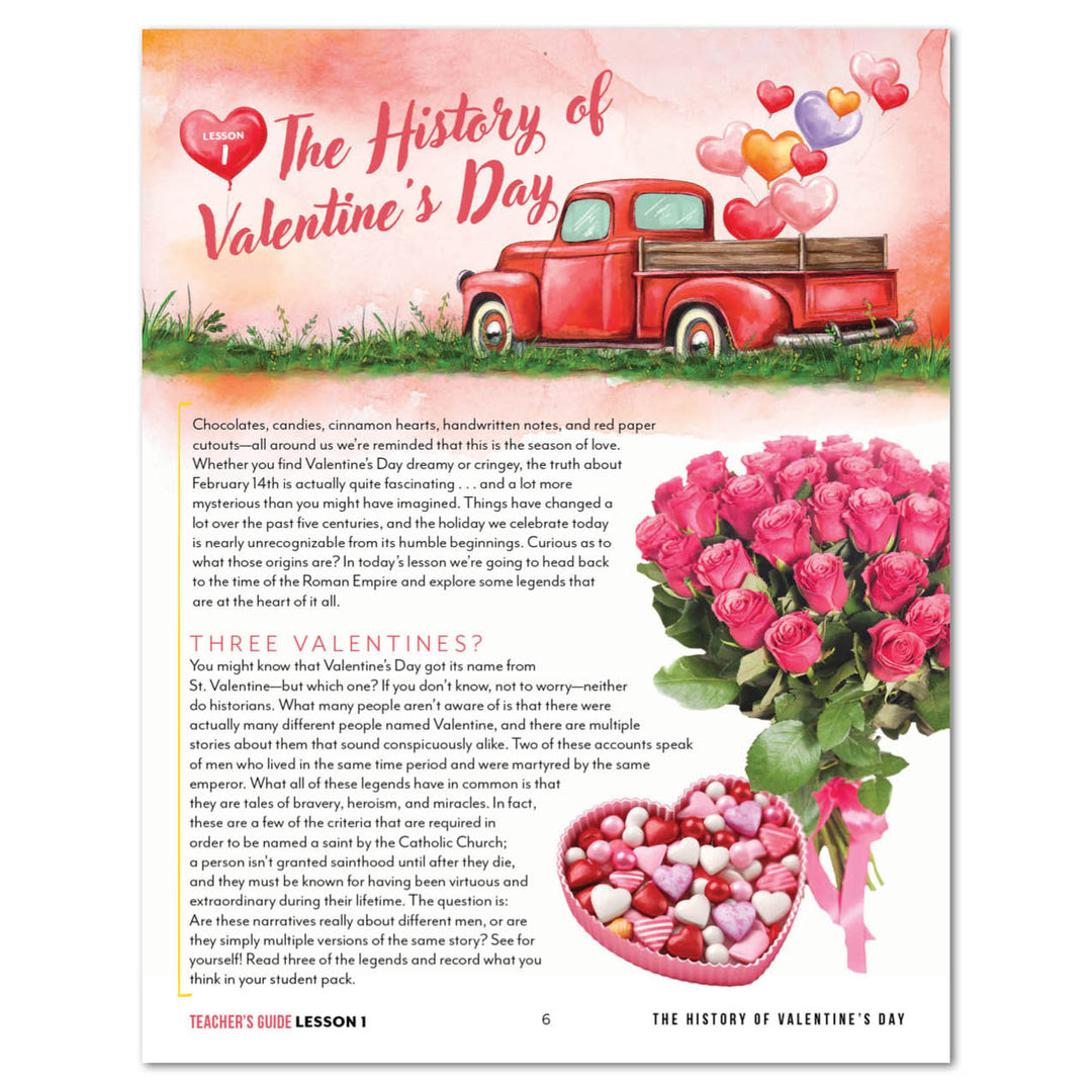 Valentine's Day Unit (Printed Books) – Gather 'Round Homeschool USA