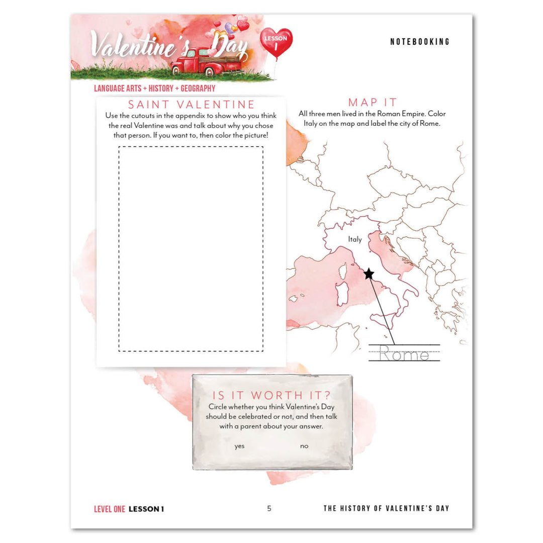 Valentine's Day Unit (Digital Bundles) – Gather 'Round Homeschool USA