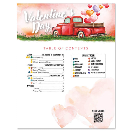 Valentine's Day Unit (Digital Bundles) – Gather 'Round Homeschool USA