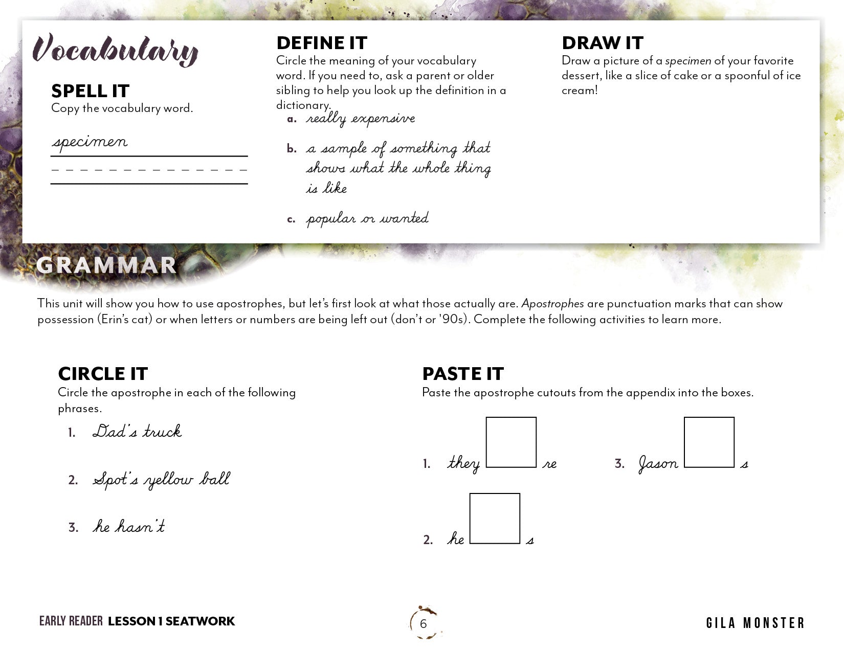 Reptiles Seatwork Books – Gather 'Round Homeschool USA