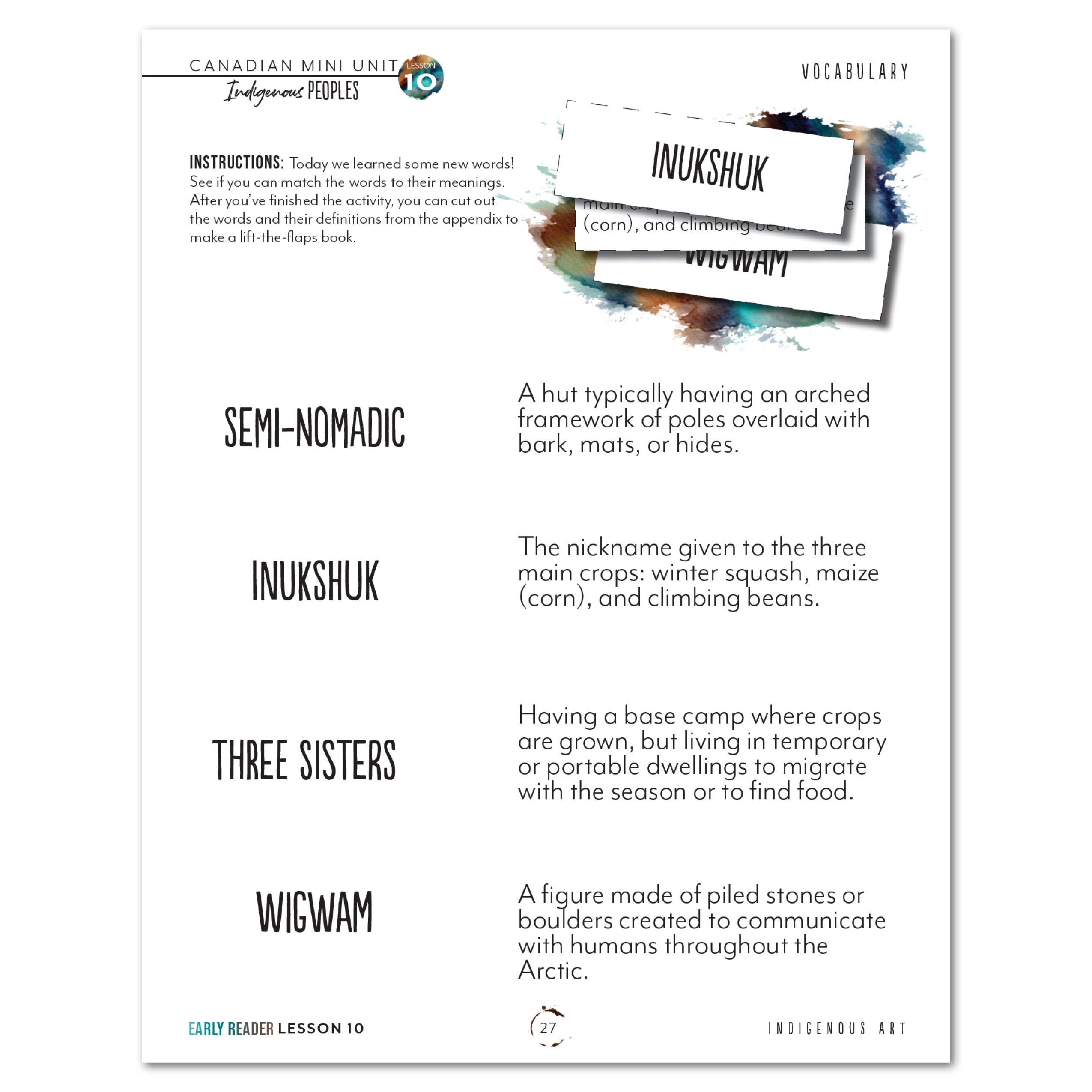 Indigenous Peoples Unit (Printed Books) – Gather 'Round Homeschool USA