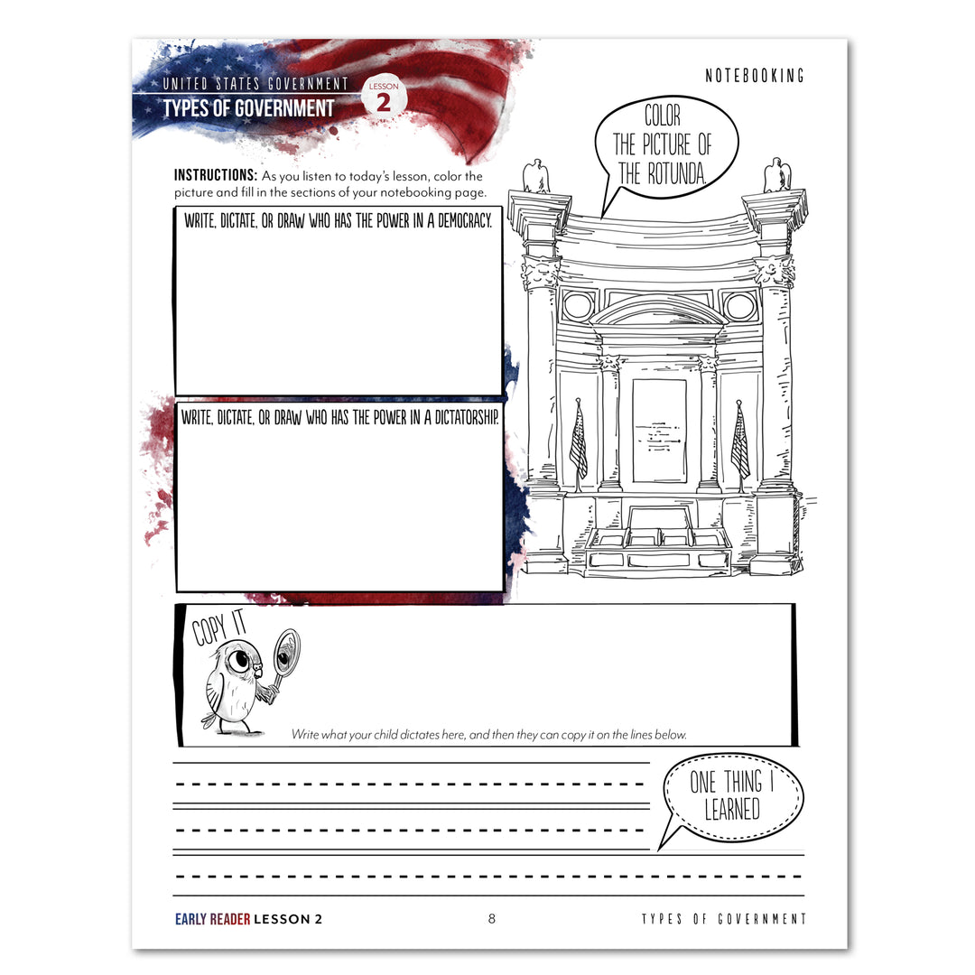 US Government Unit (Digital Bundles) – Gather 'Round Homeschool USA