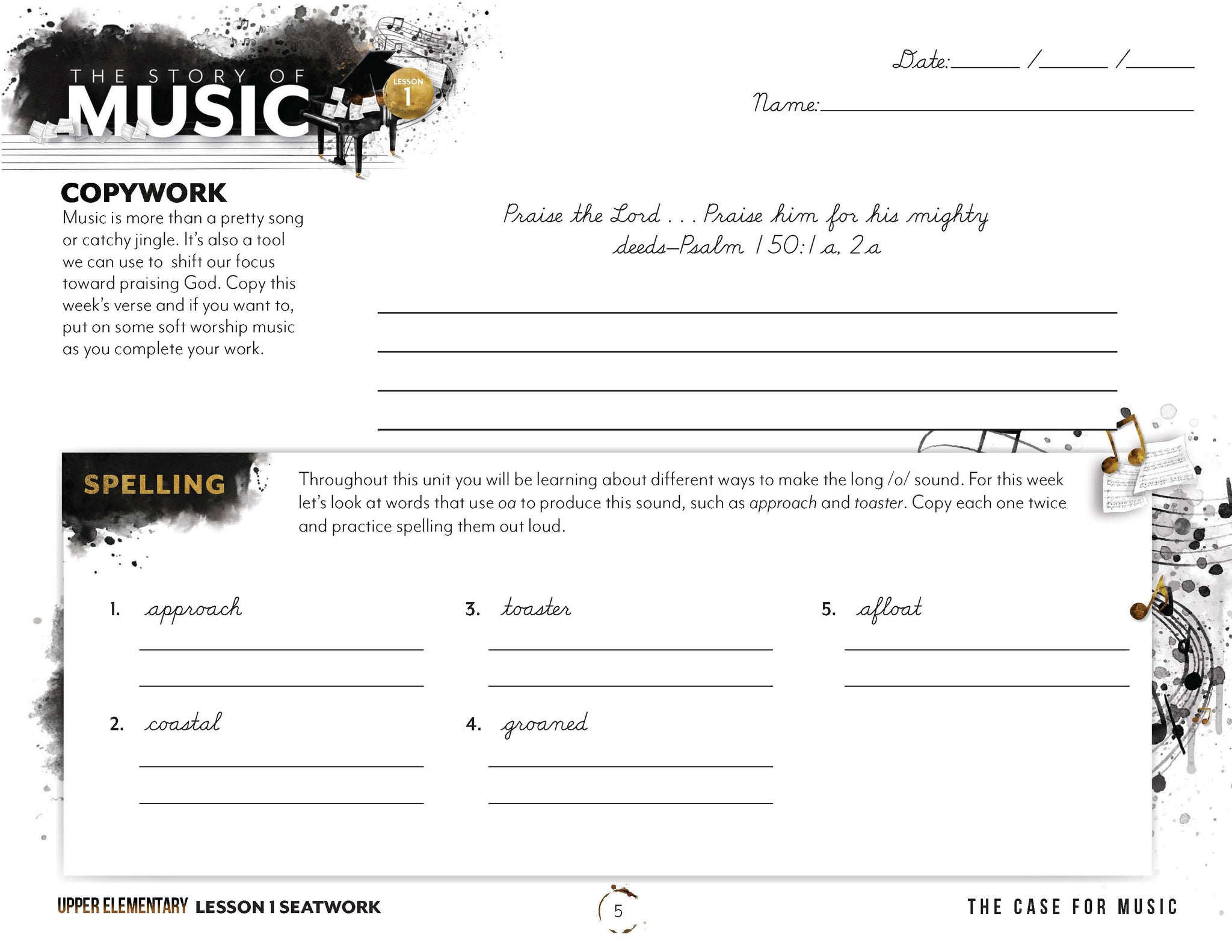 Music Seatwork Books – Gather 'Round Homeschool USA