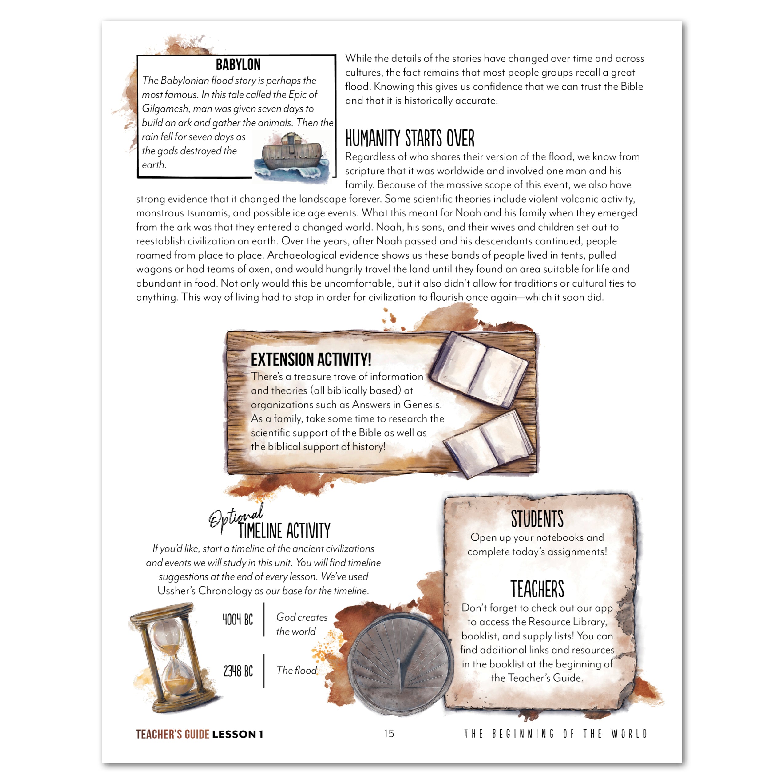 Ancient Civilizations Unit (Digital Bundles) – Gather 'Round Homeschool USA