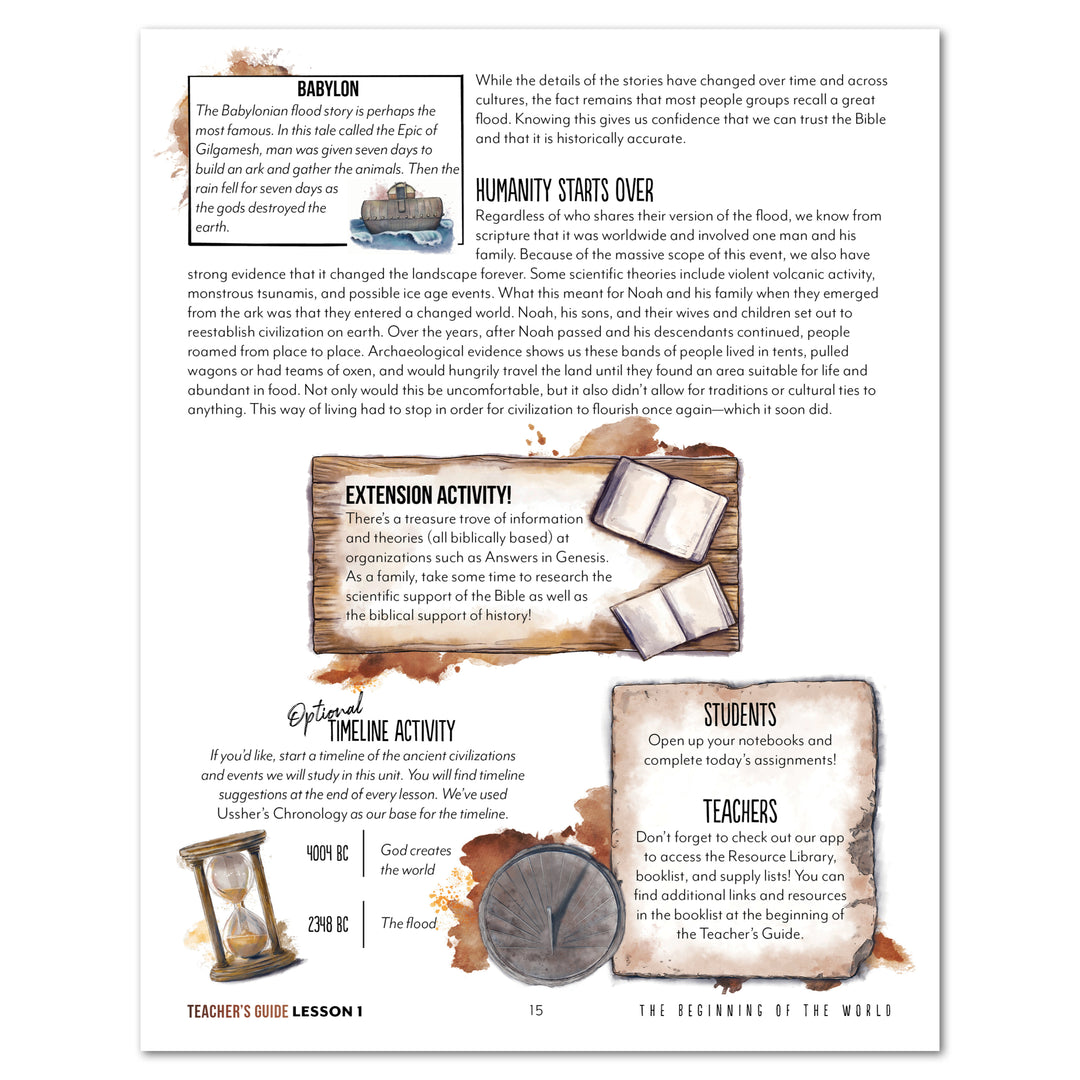 Ancient Civilizations Unit (Digital Bundles) – Gather 'Round Homeschool USA
