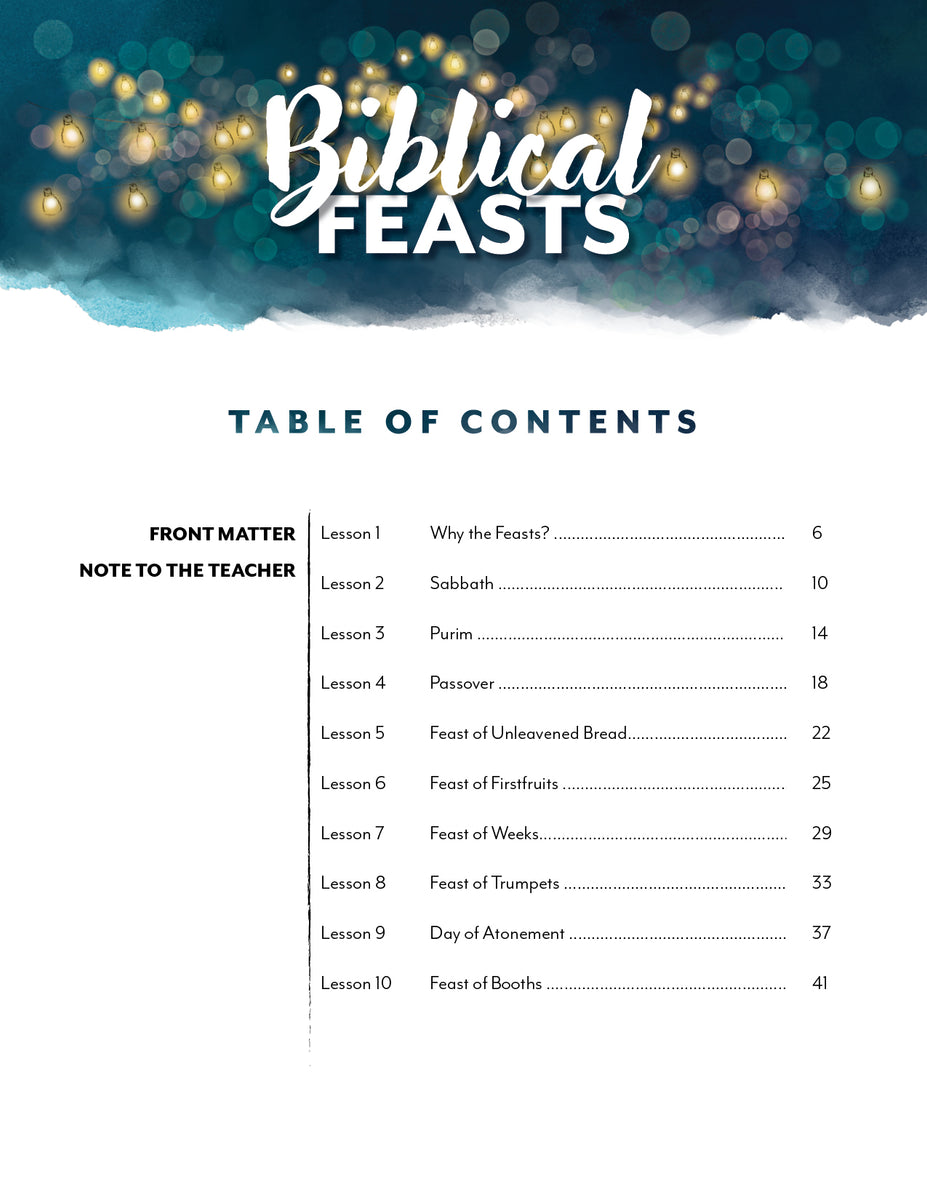 Biblical Feasts Bible Study – Gather 'Round Homeschool USA