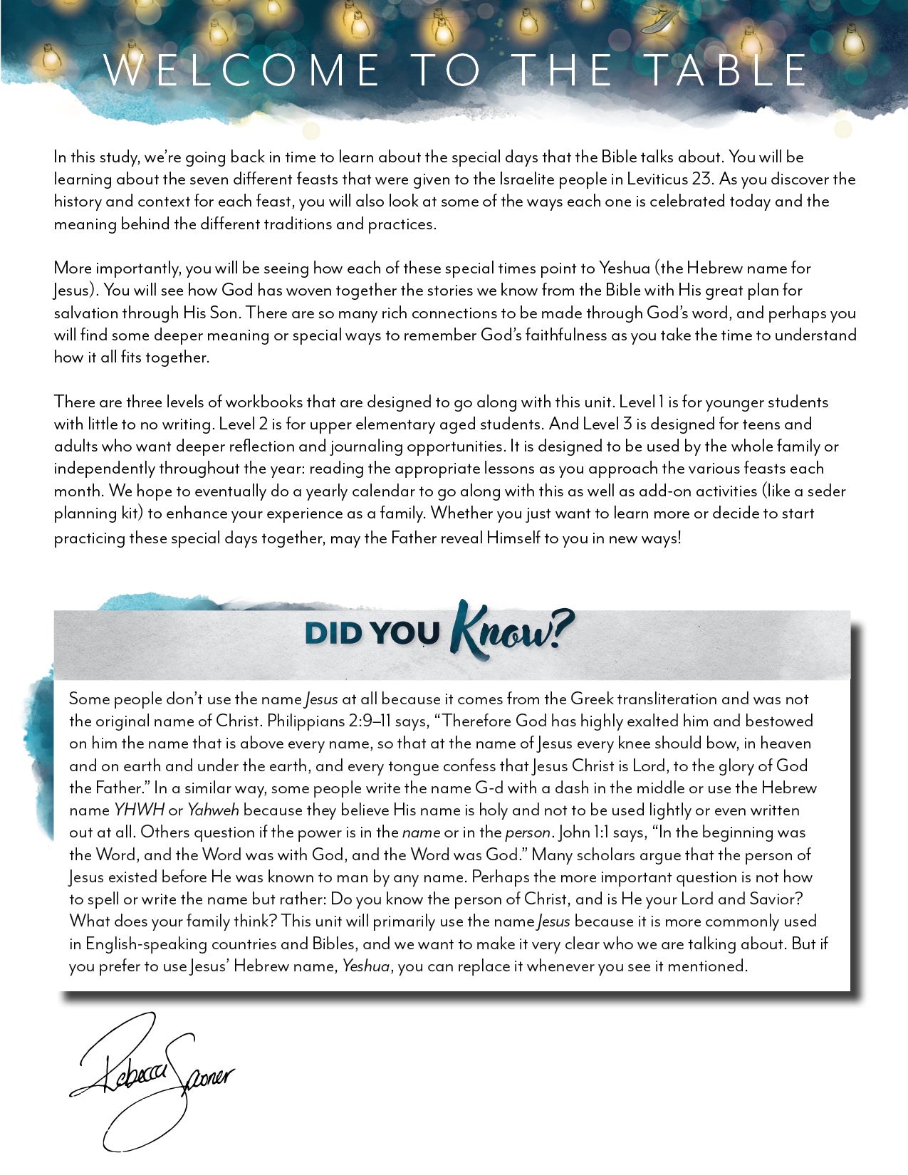 Biblical Feasts Bible Study – Gather 'Round Homeschool USA