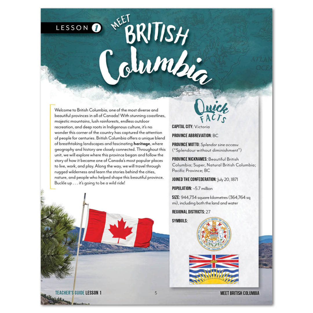 British Columbia Unit (Digital Bundle) – Gather 'Round Homeschool USA