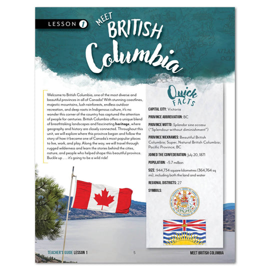 British Columbia Unit (Digital Bundle) – Gather 'Round Homeschool USA