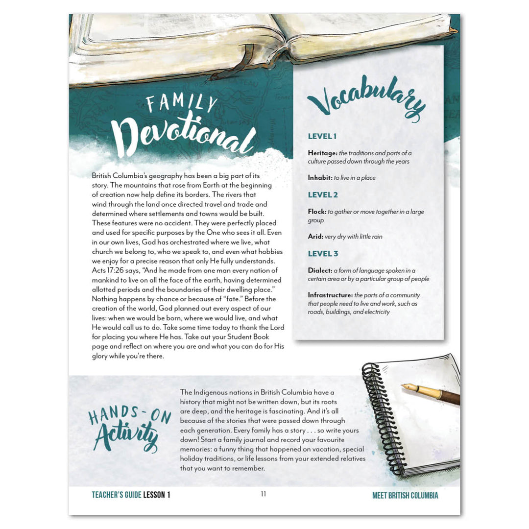 British Columbia Unit (Digital Bundle) – Gather 'Round Homeschool USA