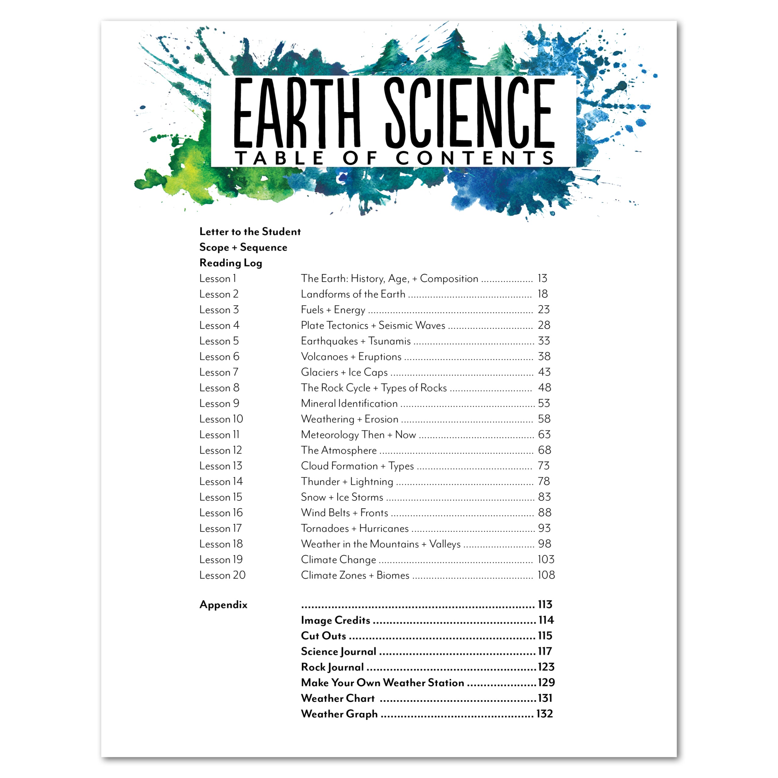 Earth Science Unit (Printed Books) – Gather 'Round Homeschool USA