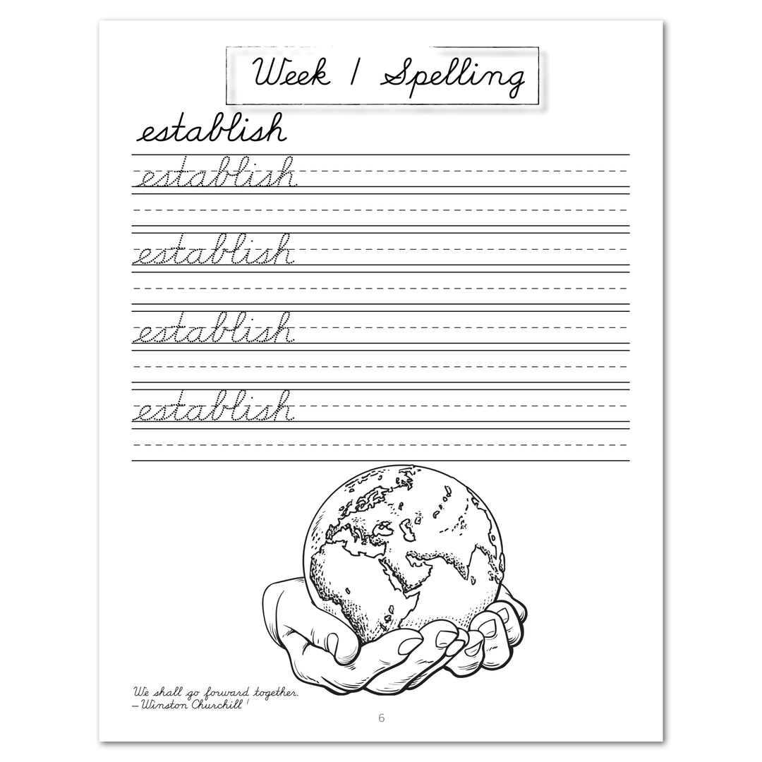 Earth Science Cursive Writing (Printed Book) – Gather 'Round Homeschool USA