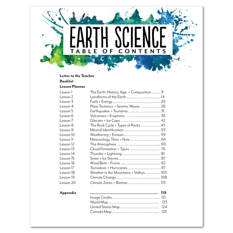 Earth Science Unit (Printed Books) – Gather 'Round Homeschool USA