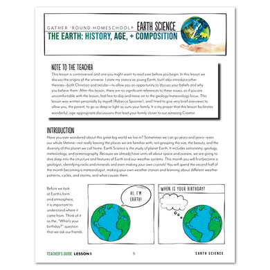 Earth Science Unit (Digital Bundles) – Gather 'Round Homeschool USA