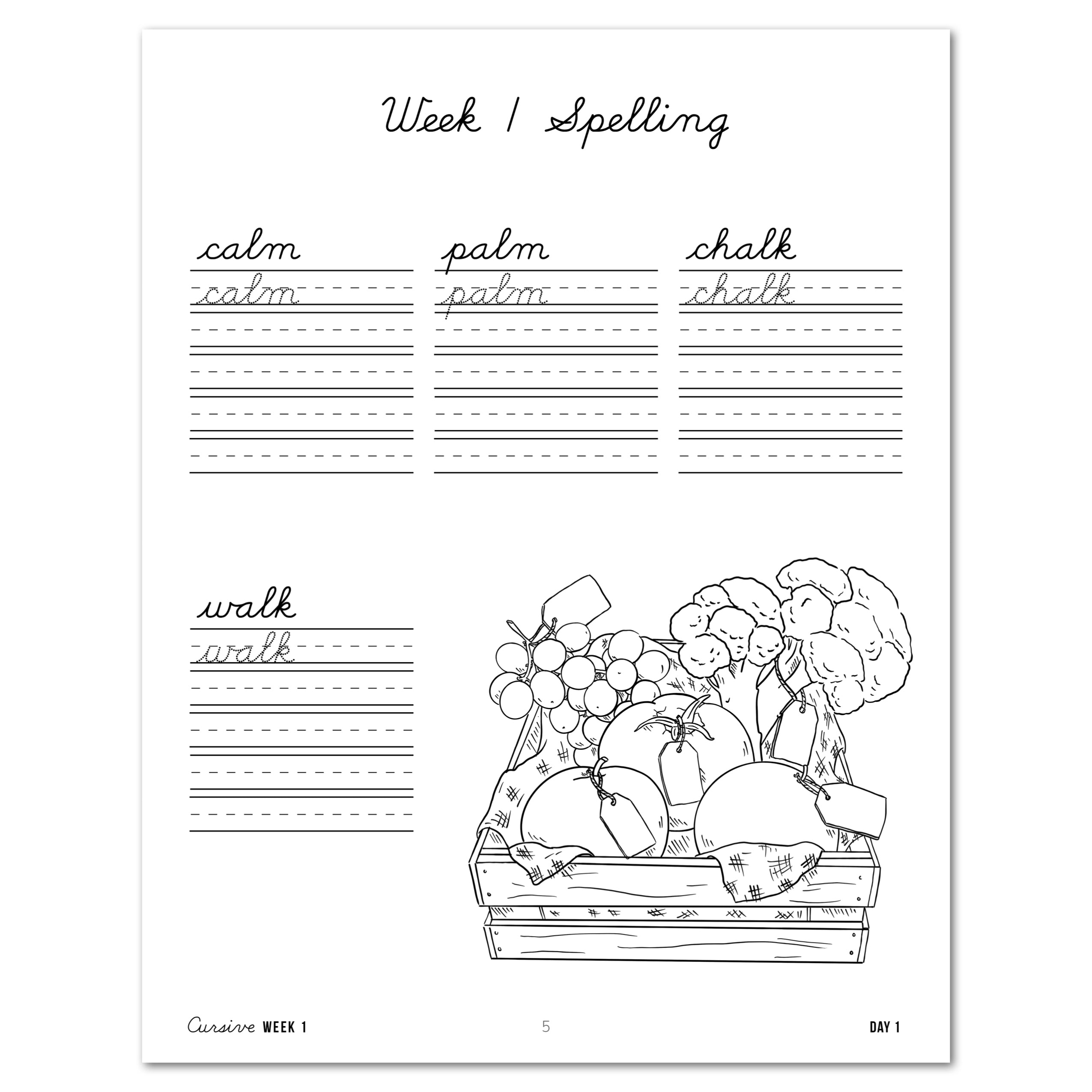 Farming and Food Cursive Writing (Printed Book) – Gather 'Round ...