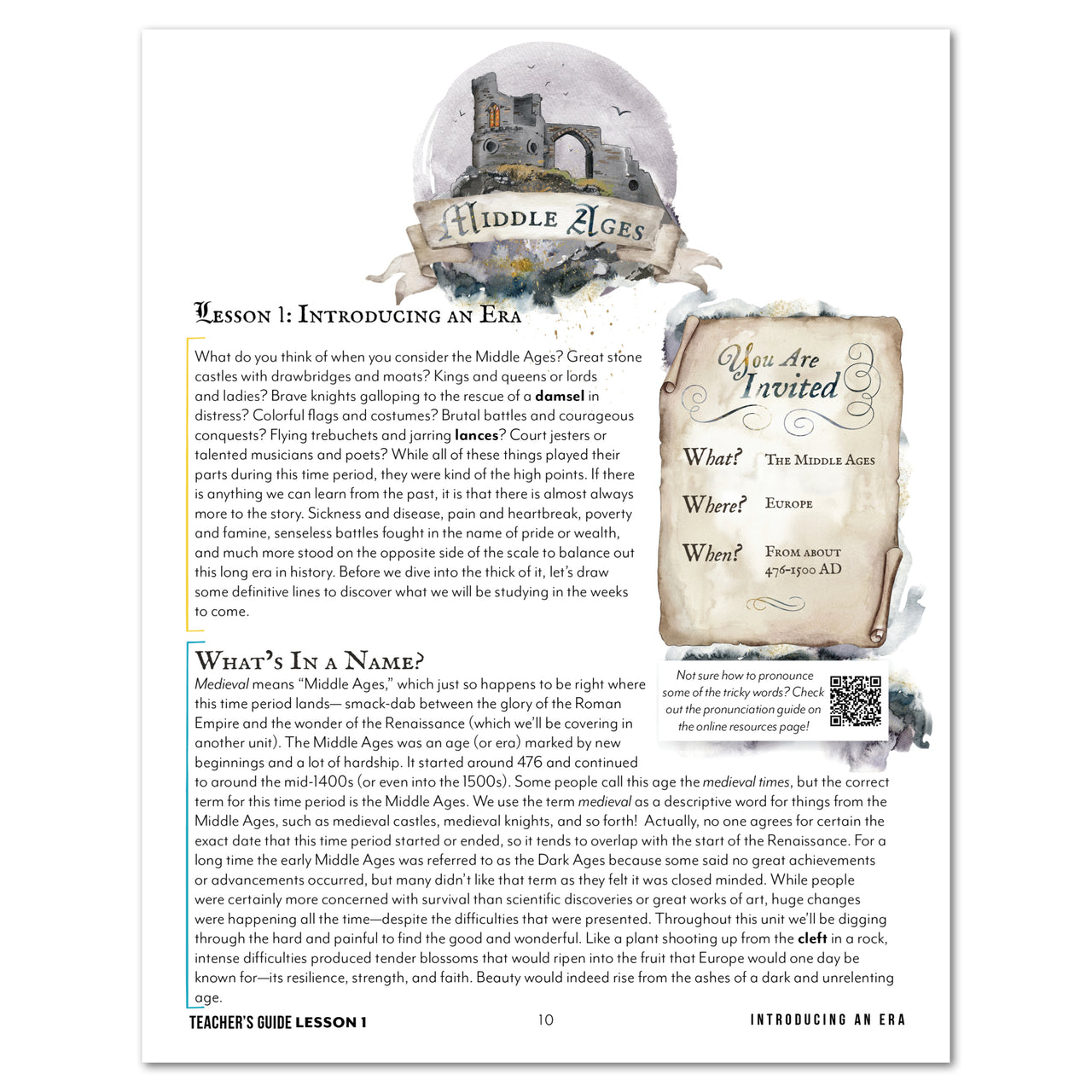 Middle Ages Unit (Digital Bundles) – Gather 'Round Homeschool USA