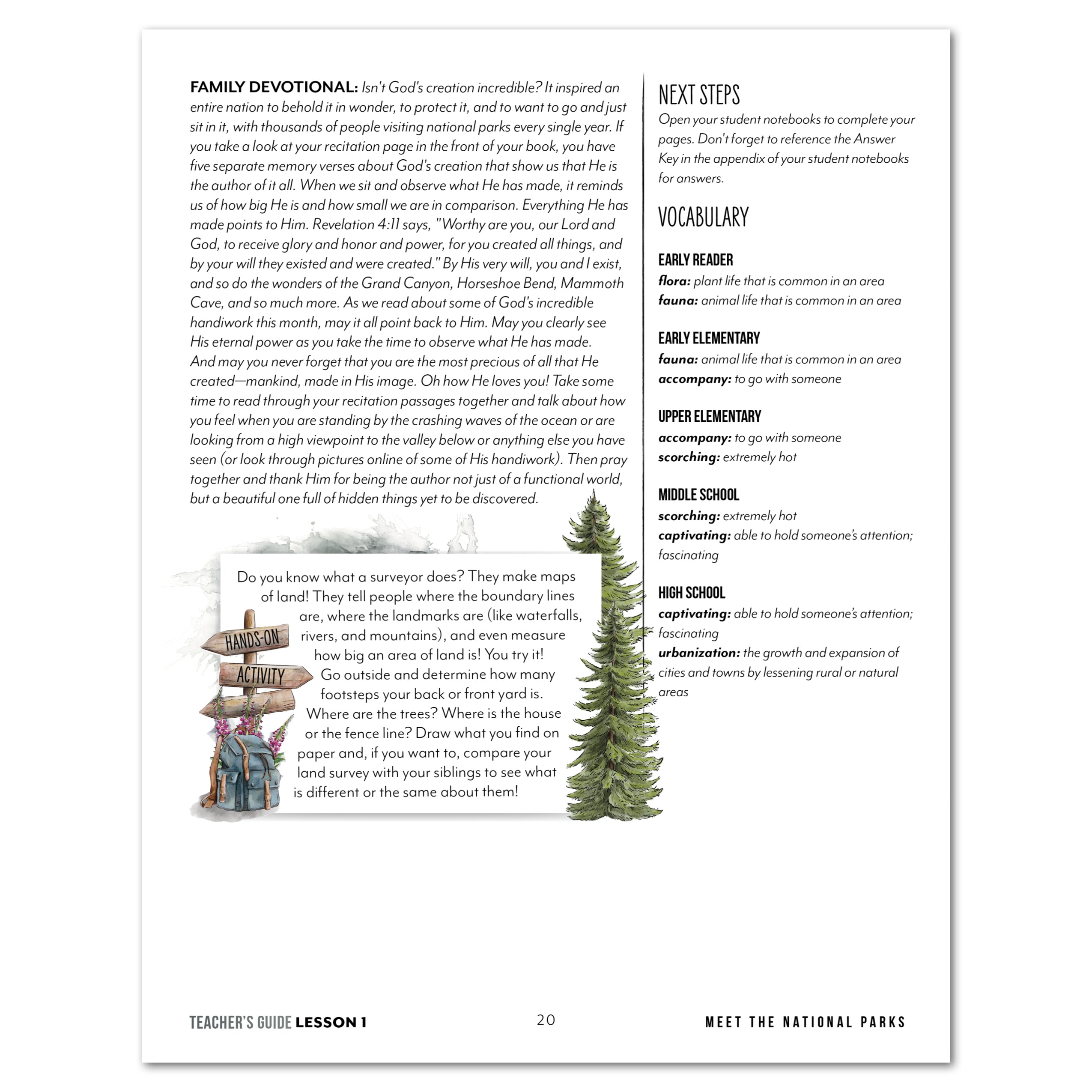 National Parks Unit (Digital Bundles) – Gather 'Round Homeschool USA
