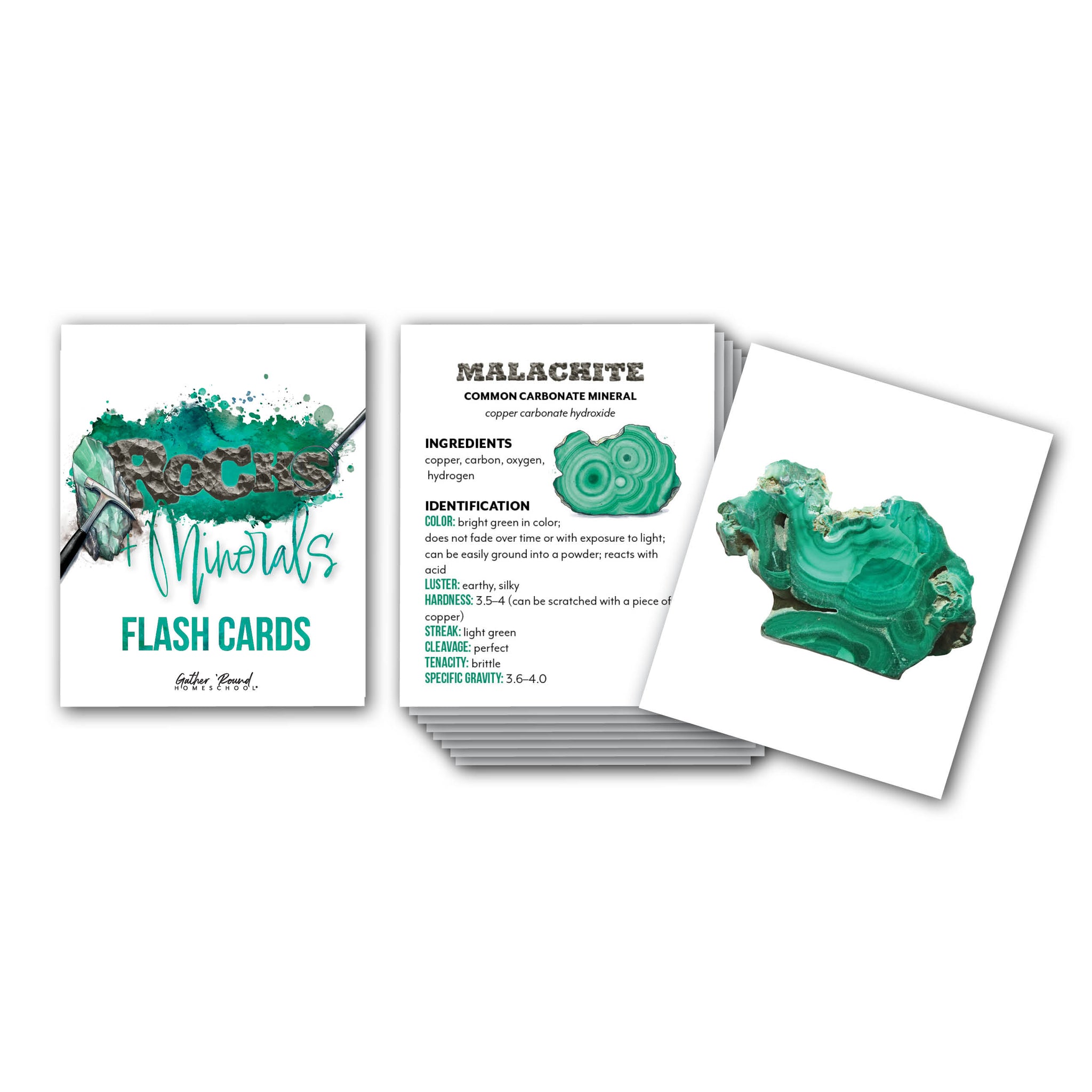 Rocks + Minerals Printed Flashcards – Gather 'Round Homeschool USA