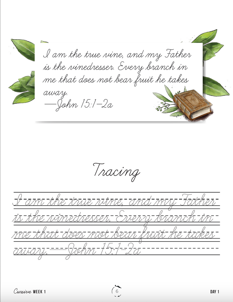 Botany Cursive Writing Book – Gather 'Round Homeschool USA