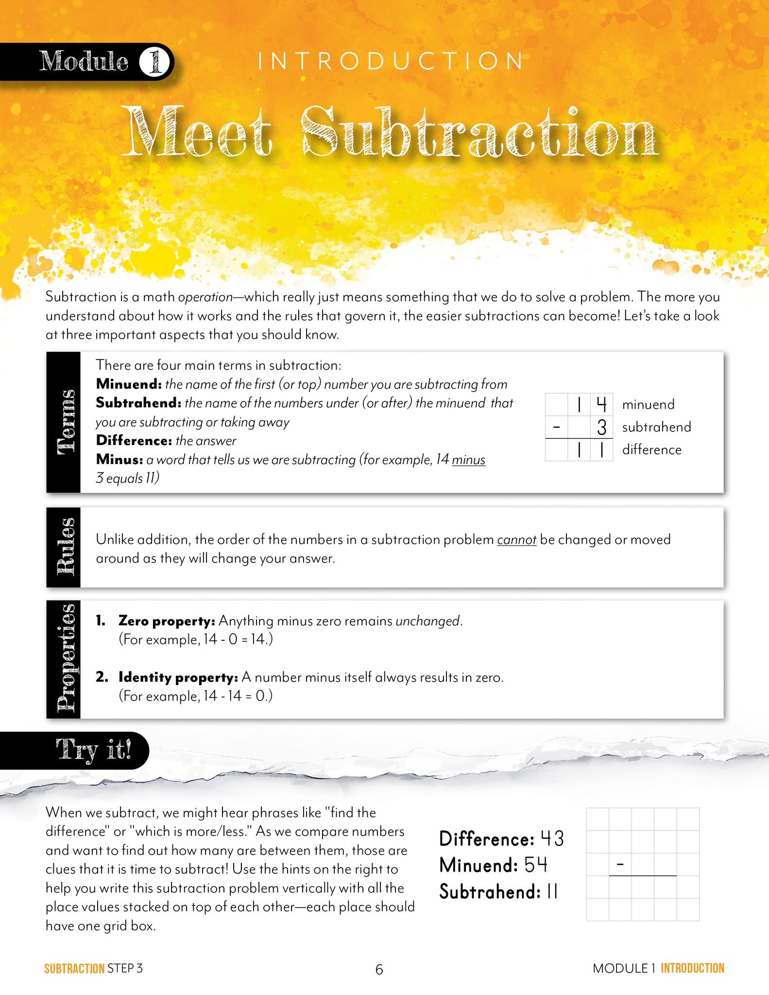 Modular Math: Subtraction Skill Builders – Gather 'Round Homeschool USA
