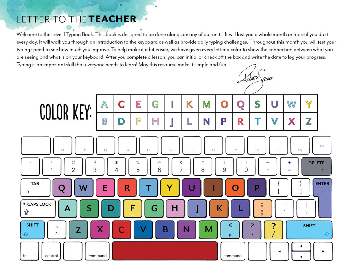 Typing Book – Gather 'Round Homeschool USA