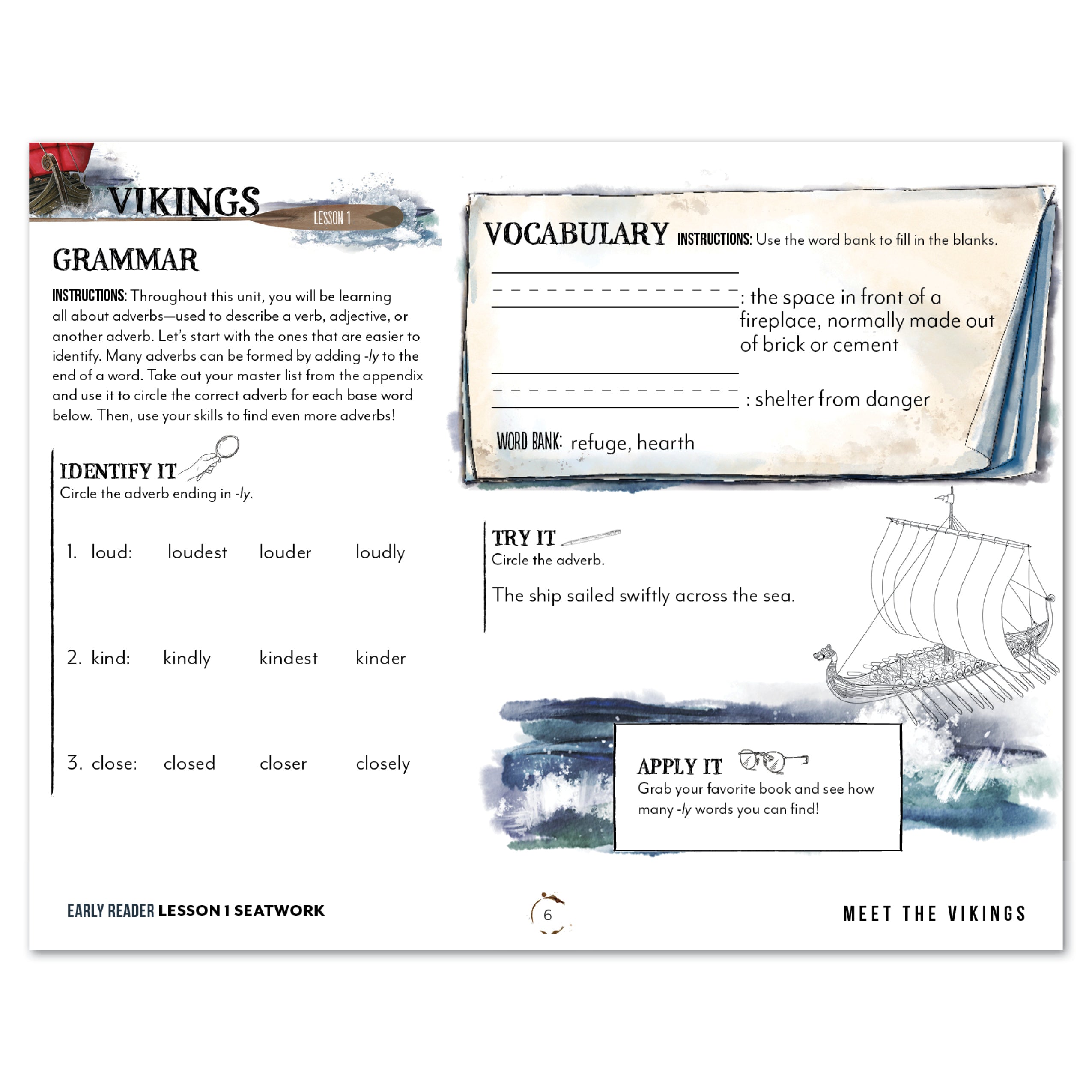 Vikings Seatwork (Printed Books) – Gather 'Round Homeschool USA