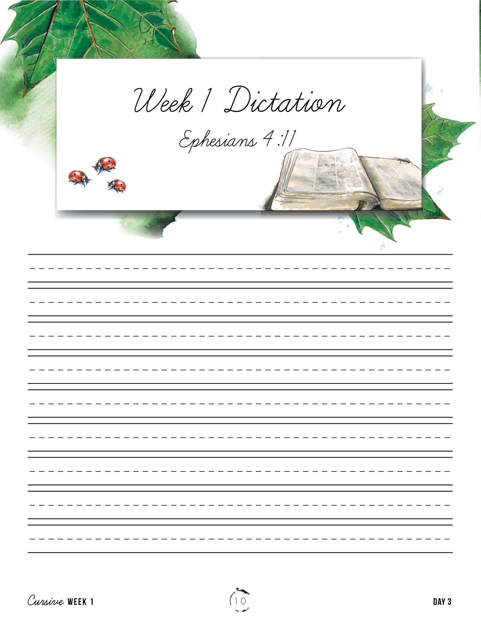 Creepy Crawlies Cursive Writing Book – Gather 'Round Homeschool USA