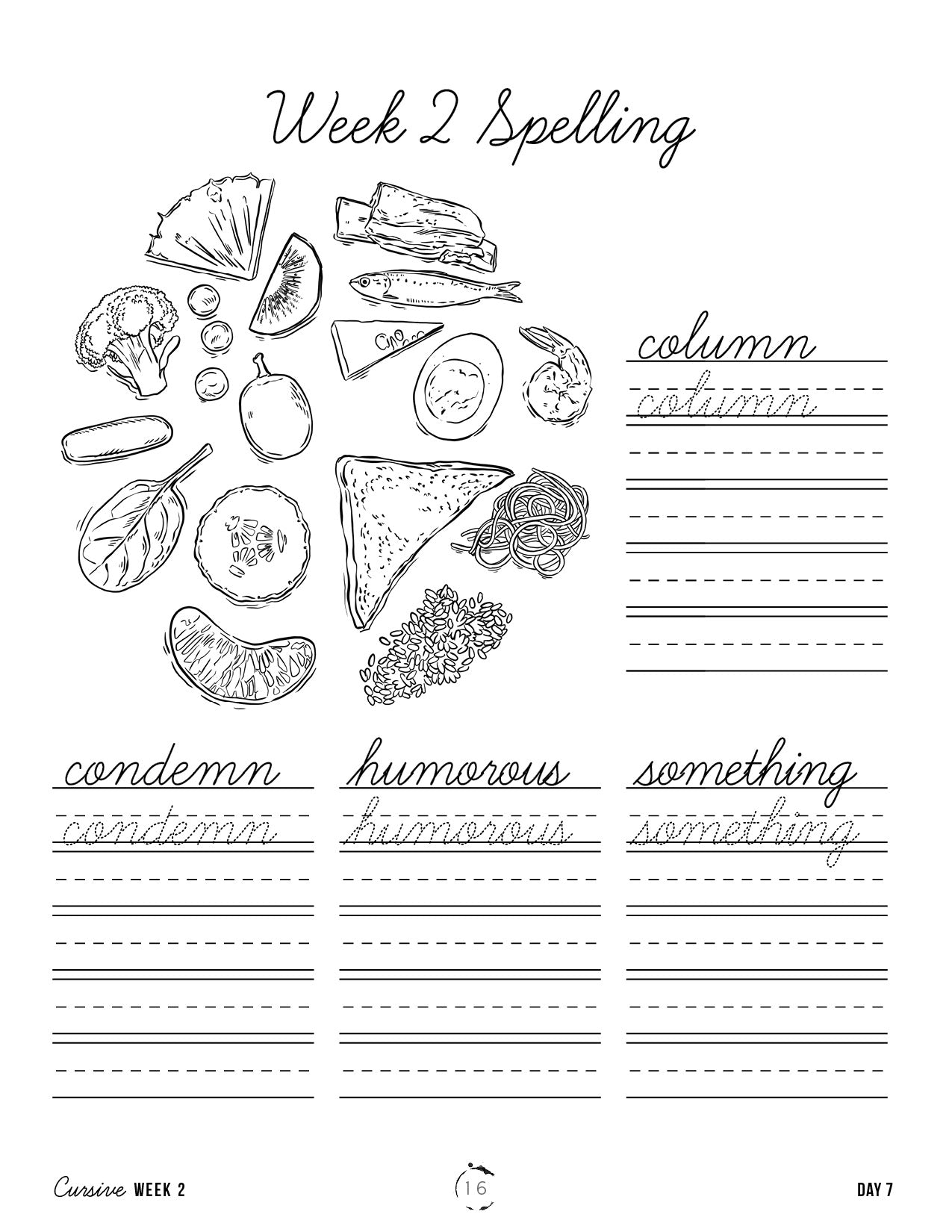 Farming + Food Cursive Writing Book – Gather 'Round Homeschool USA