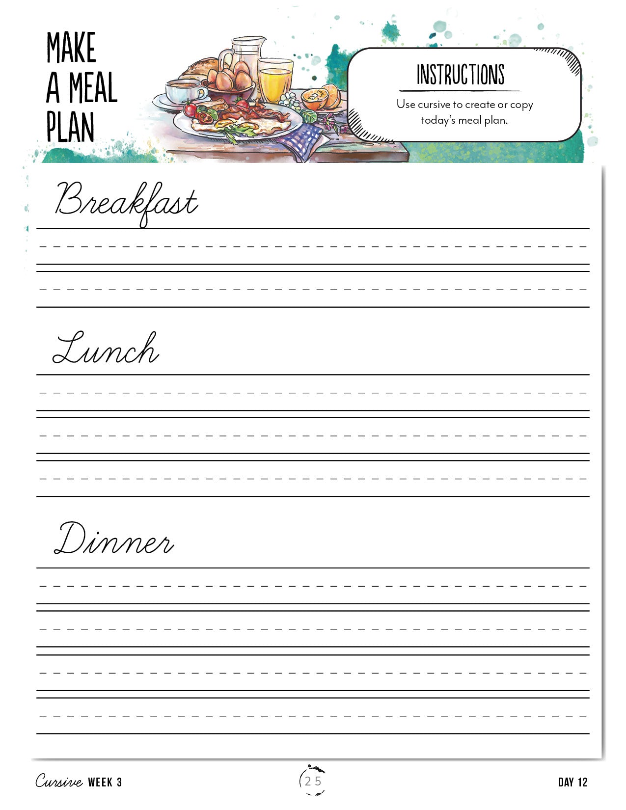 Farming + Food Cursive Writing Book – Gather 'Round Homeschool USA
