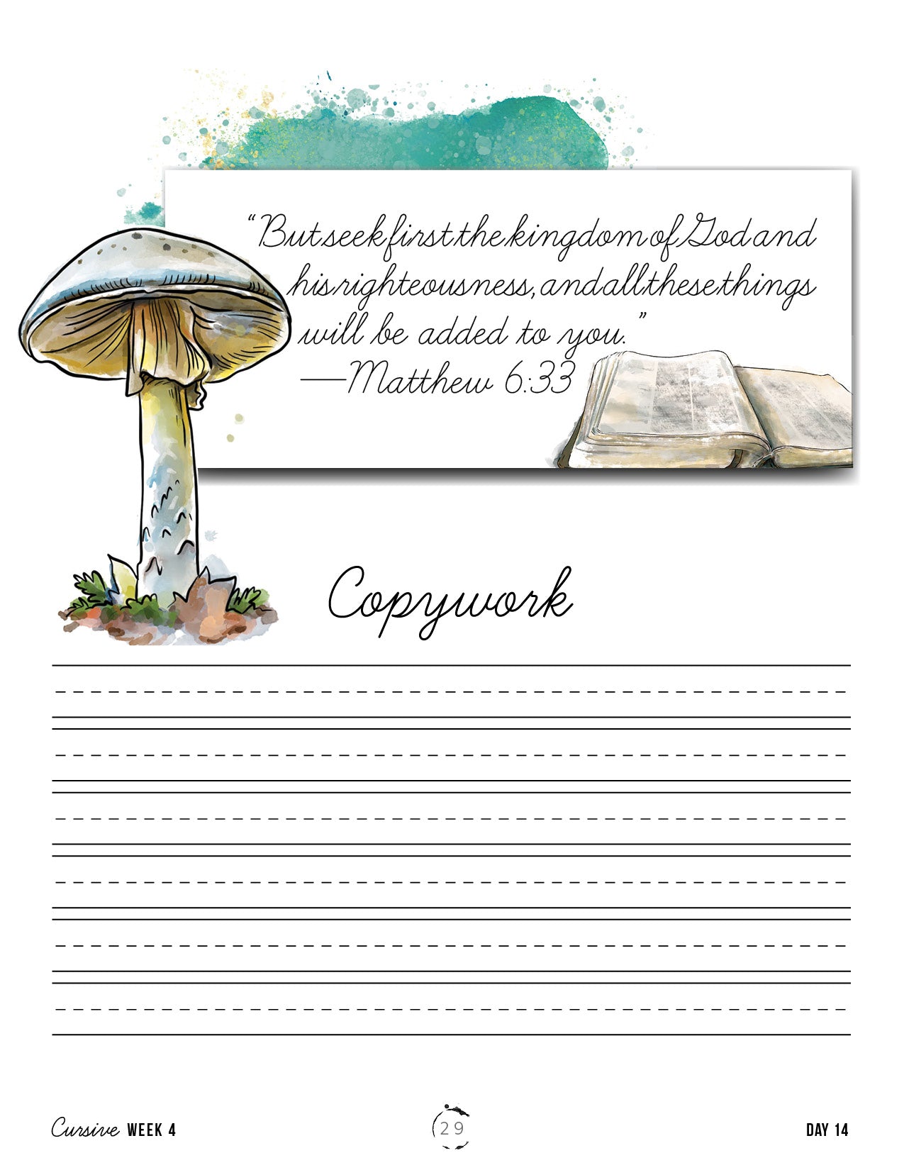 Farming + Food Cursive Writing Book – Gather 'Round Homeschool USA