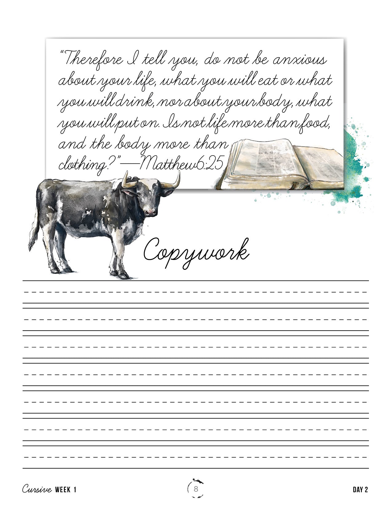 Farming + Food Cursive Writing Book – Gather 'Round Homeschool USA