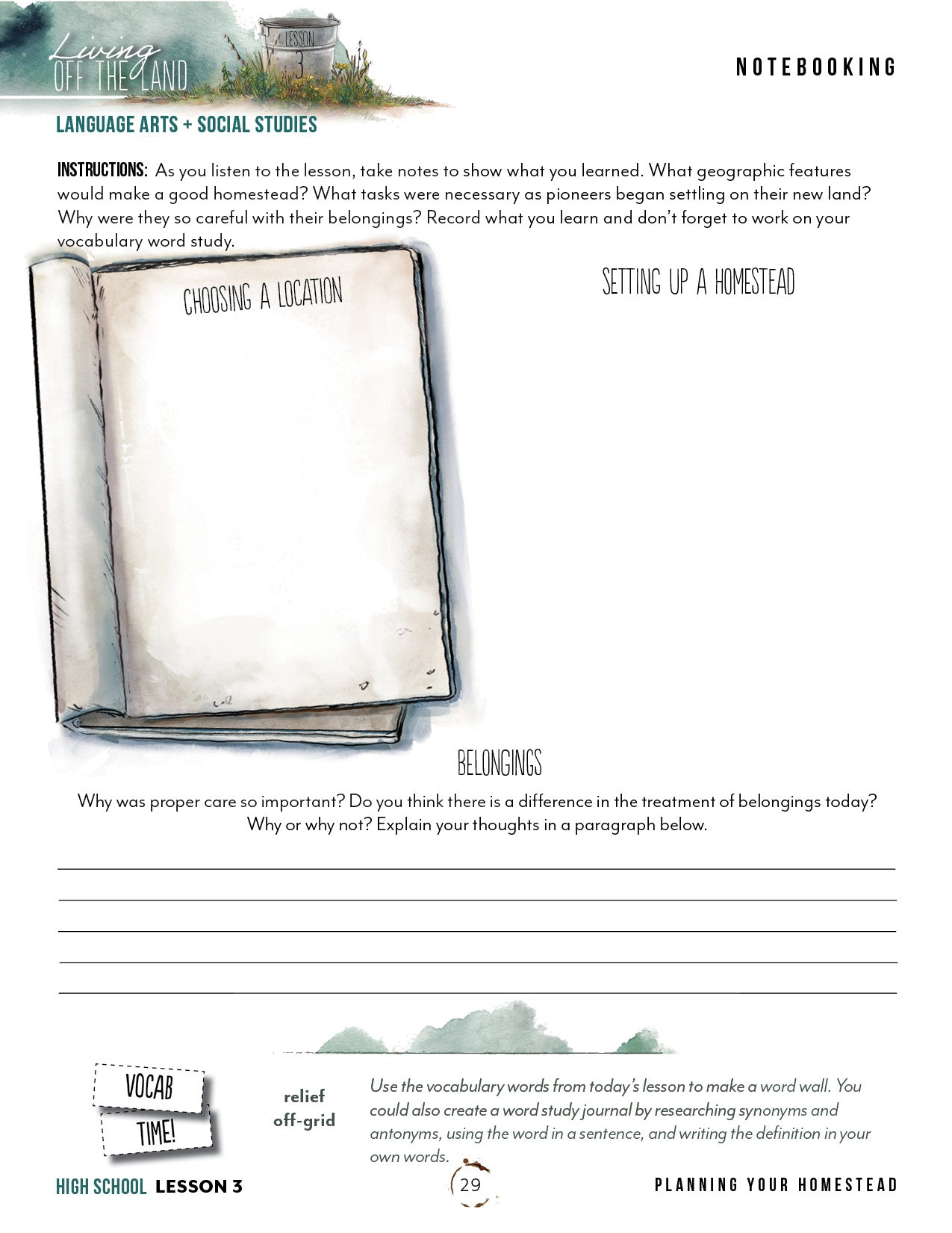 Living Off the Land Digital Bundles – Gather 'Round Homeschool USA