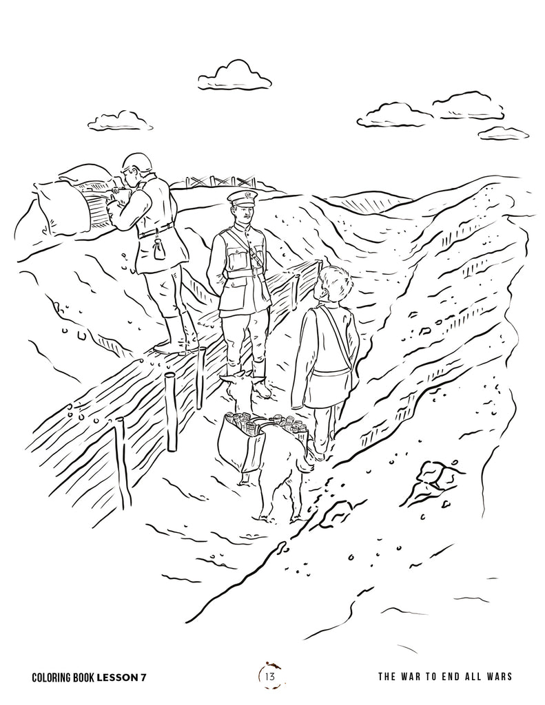 history coloring book