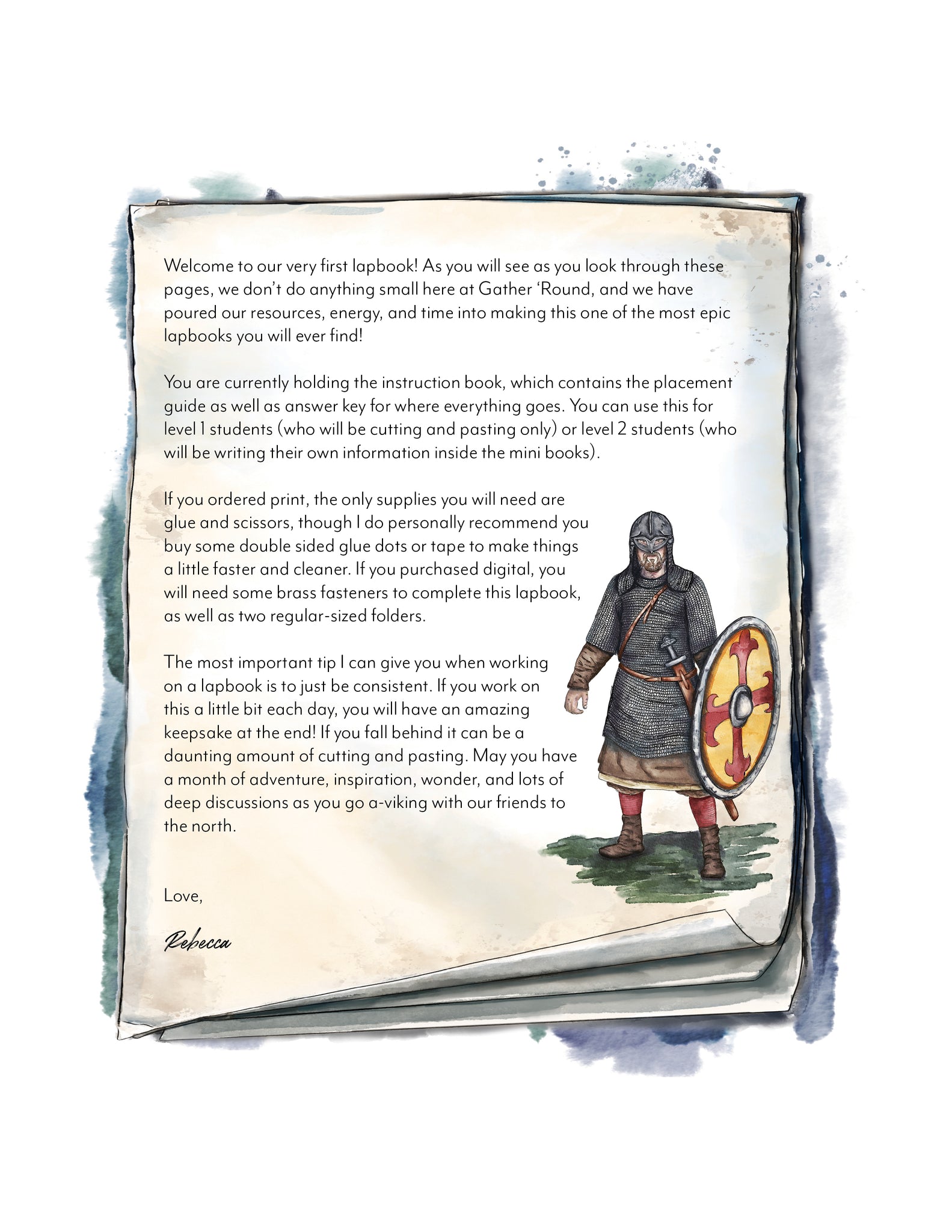 Vikings Lapbook – Gather 'Round Homeschool USA