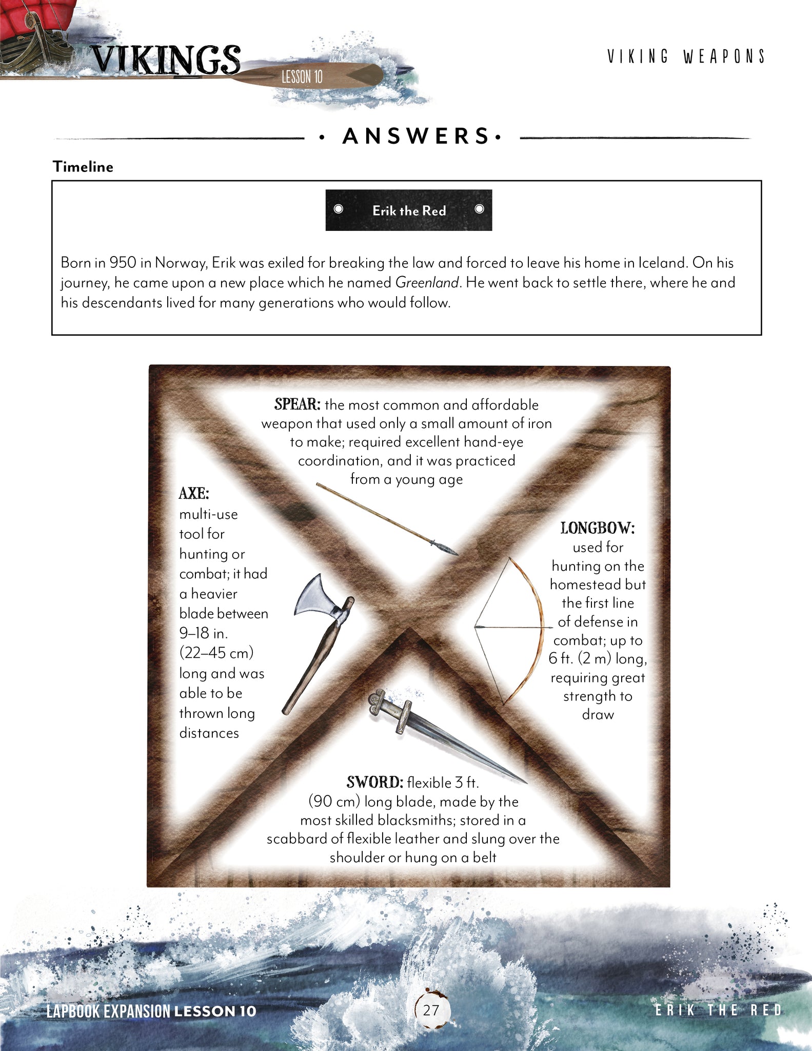 Vikings Lapbook – Gather 'Round Homeschool USA