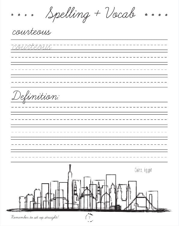 Africa Cursive Writing Book – Gather 'Round Homeschool USA