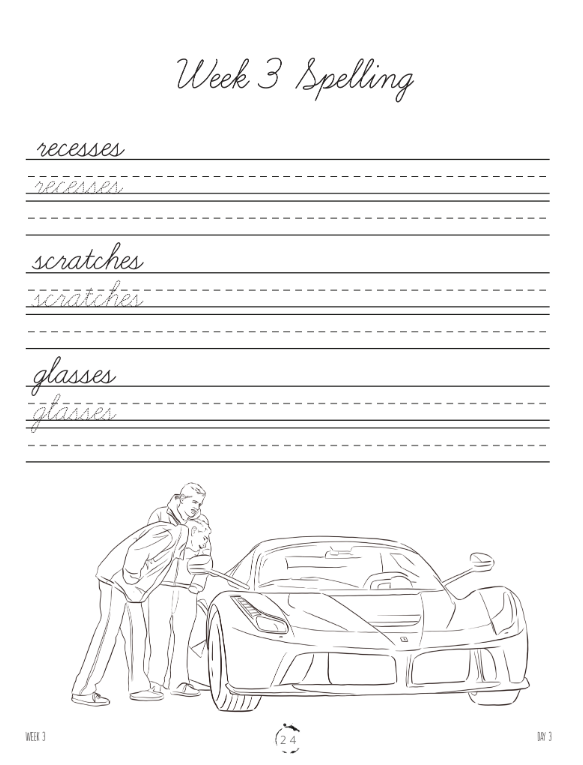 Transportation Cursive Writing Book – Gather 'Round Homeschool USA